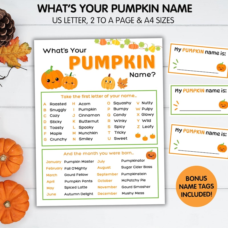 Halloween Quiz Names - Etsy