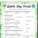 Earth Day Trivia Printable, Happy Earth Day Quiz Activity ...