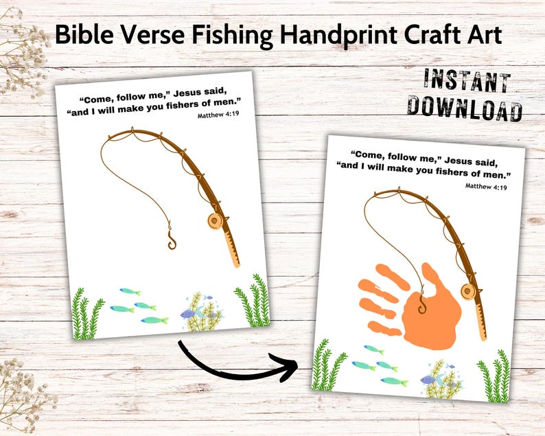 Christian Handprint Craft Keepsake Printable, Sunday School Activity ...