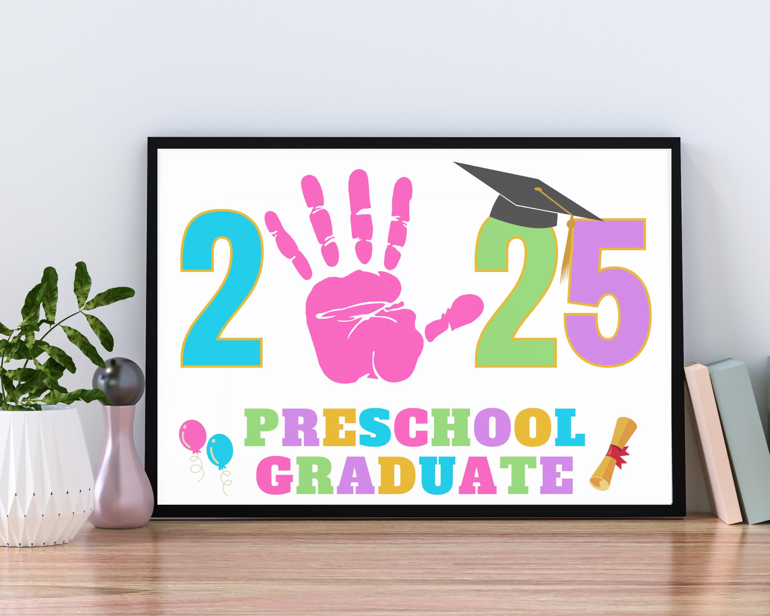 Preschool Graduation Handprint Craft, Graduate Preschool Handprint ...