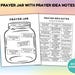 Prayer Prompts Jar Craft Printable, DIY Prayer Idea Notes, 30 Days of ...