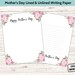 Mothers Day Letter Printable, Dear Mom Letter Stationery, Handwritten ...