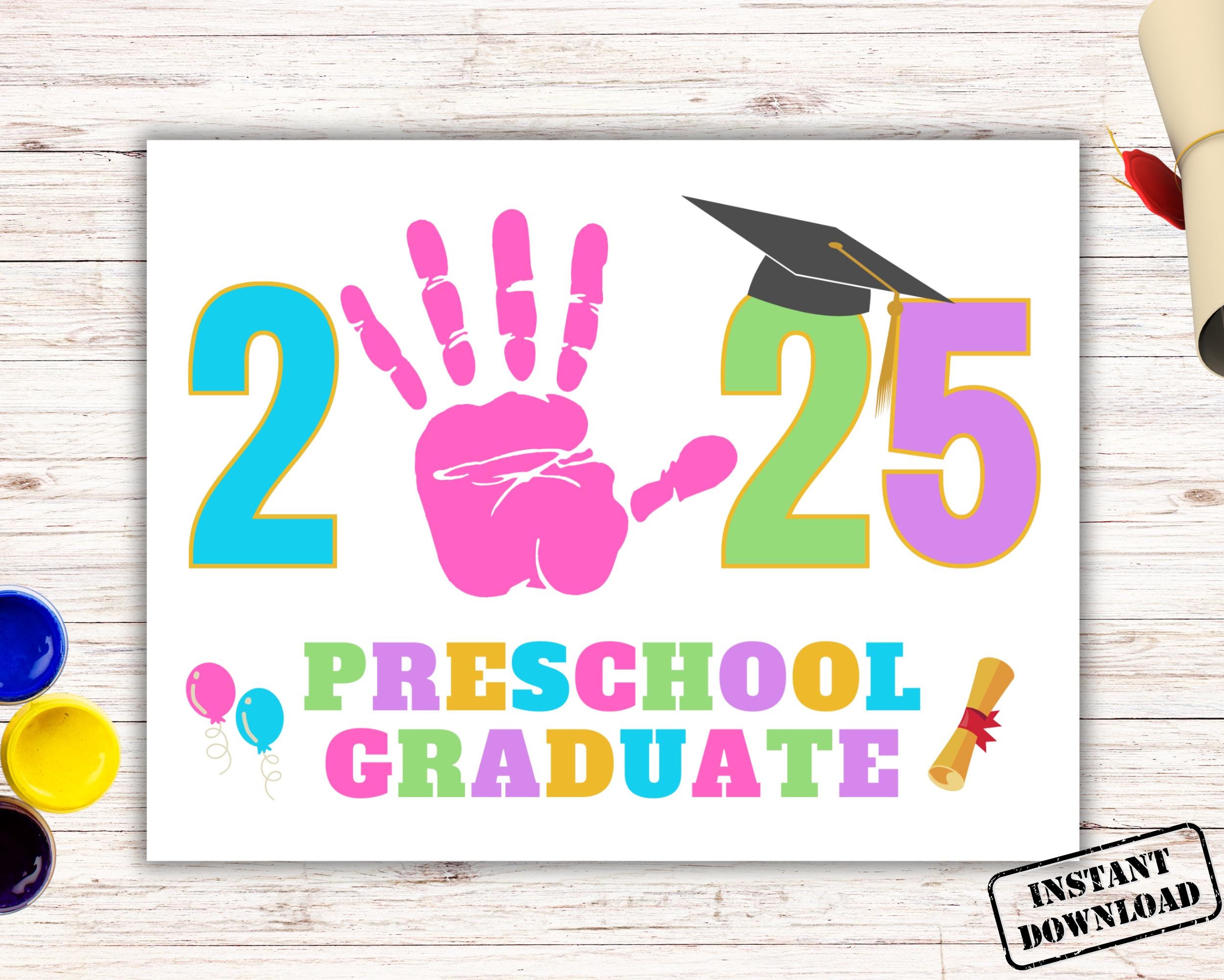Preschool Graduation Handprint Craft, Graduate Preschool Handprint ...