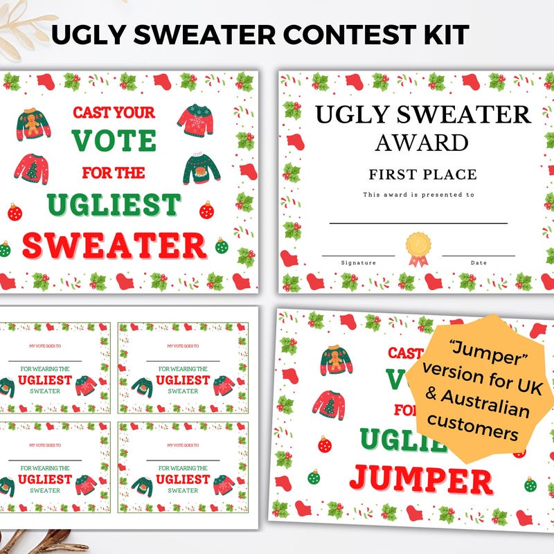 Ugly Sweater Awards - Etsy