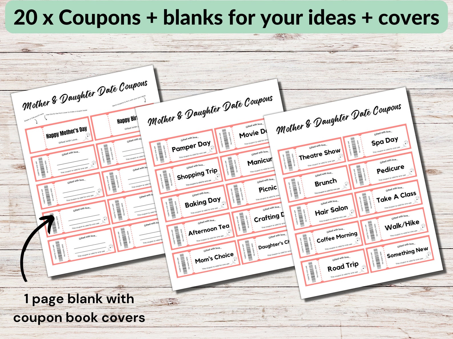 Coupon Book for Mom, Mother's Day Coupon Book Printable, Birthday ...