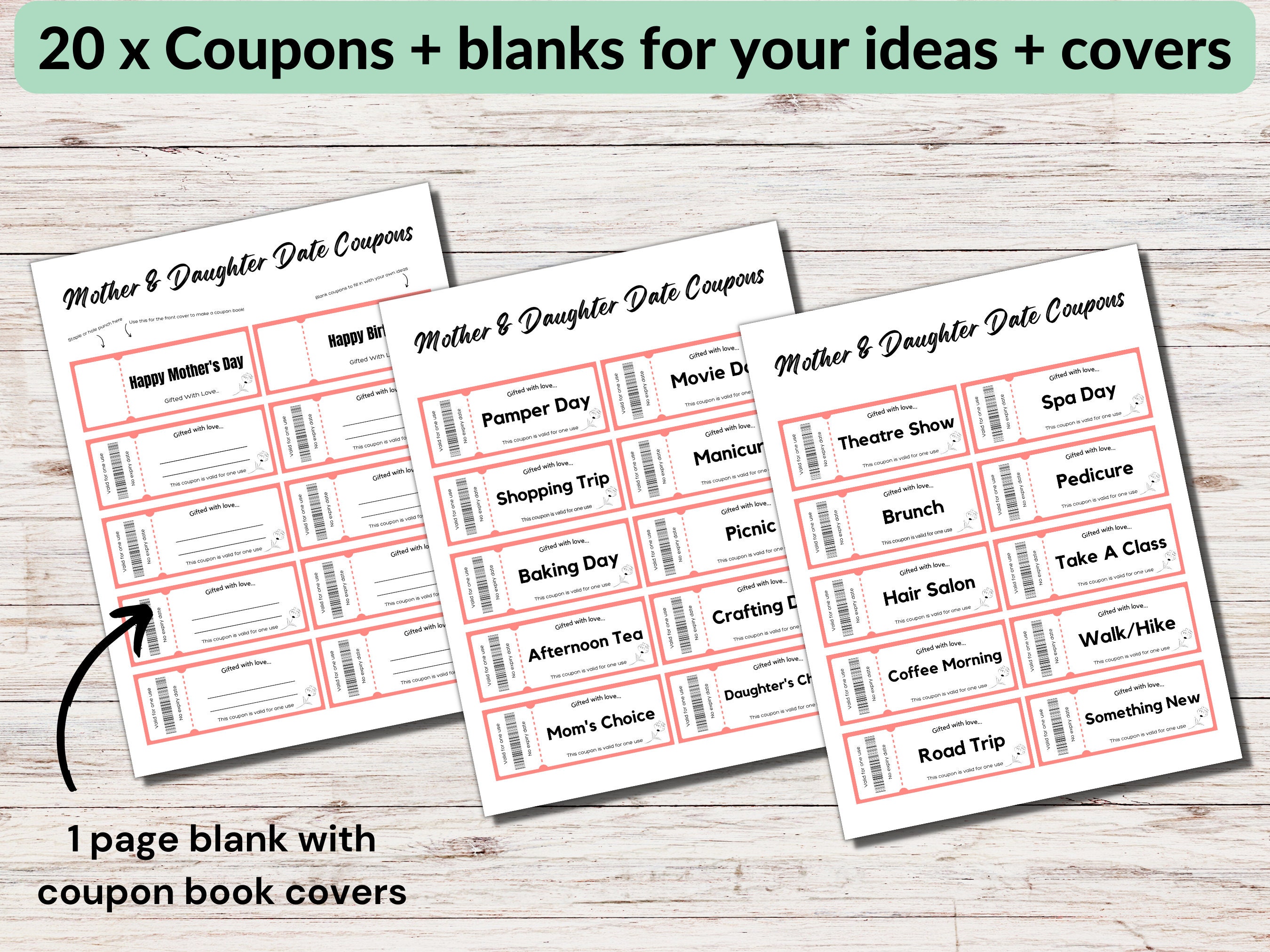 Coupon Book for Mom, Mother's Day Coupon Book Printable, Birthday ...