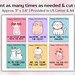 Cat Valentine Cards Printable for Kids, Classroom Valentine Exchange ...