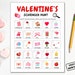 Valentine's Day Scavenger Hunt Printable, Happy Valentines Party Game ...