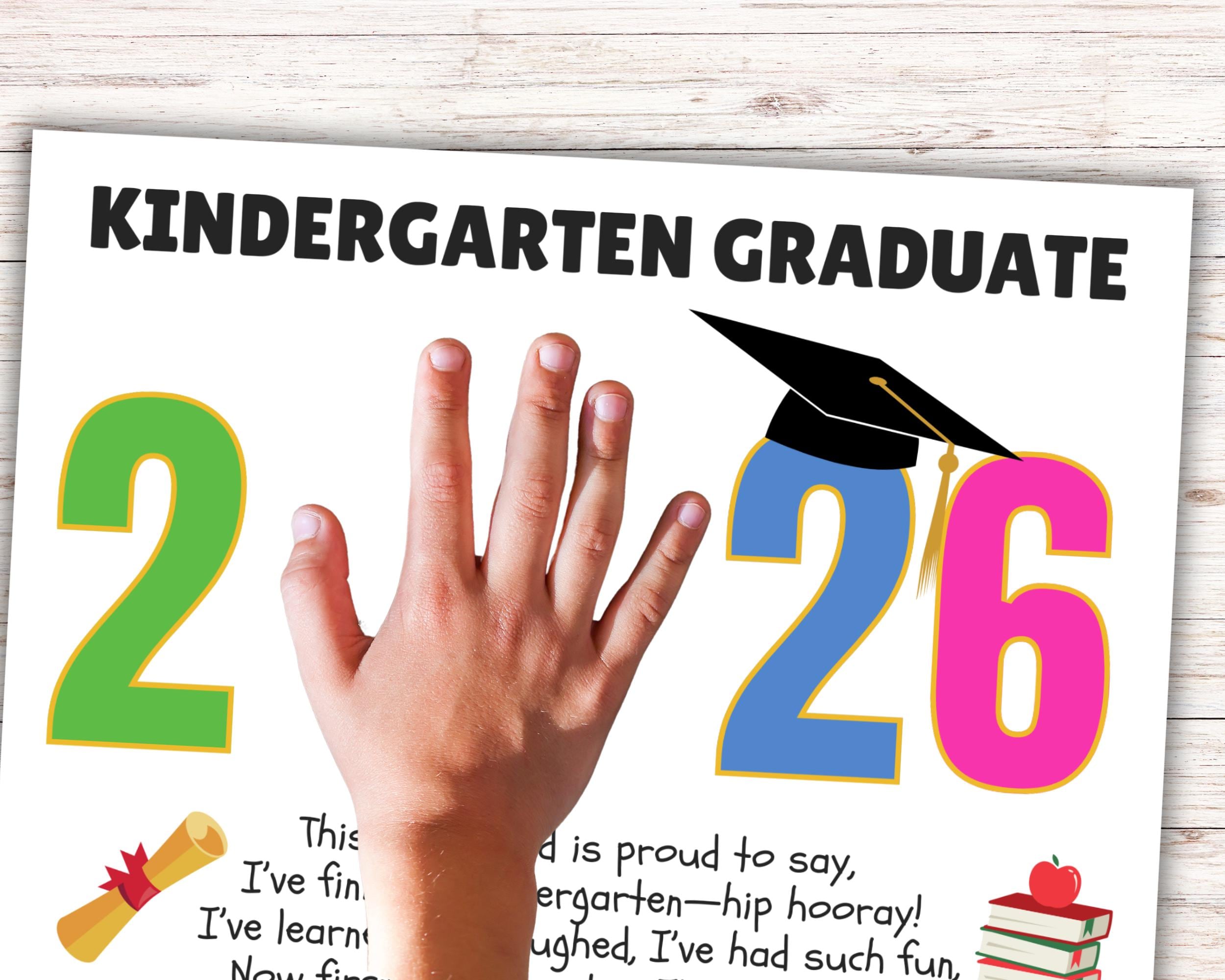 Kindergarten Graduation Handprint Craft Printable, Last Day of School ...