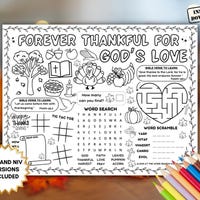 Cornucopia Color Cut and Glue Activity | Thanksgiving Worksheet ...