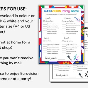 Eurovision Party Night Game, Eurovision TV Party, Eurovision Song ...