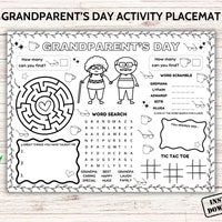 Grandfather Bookmarks Grandparents Day Bookmarks Printable Grandparent ...