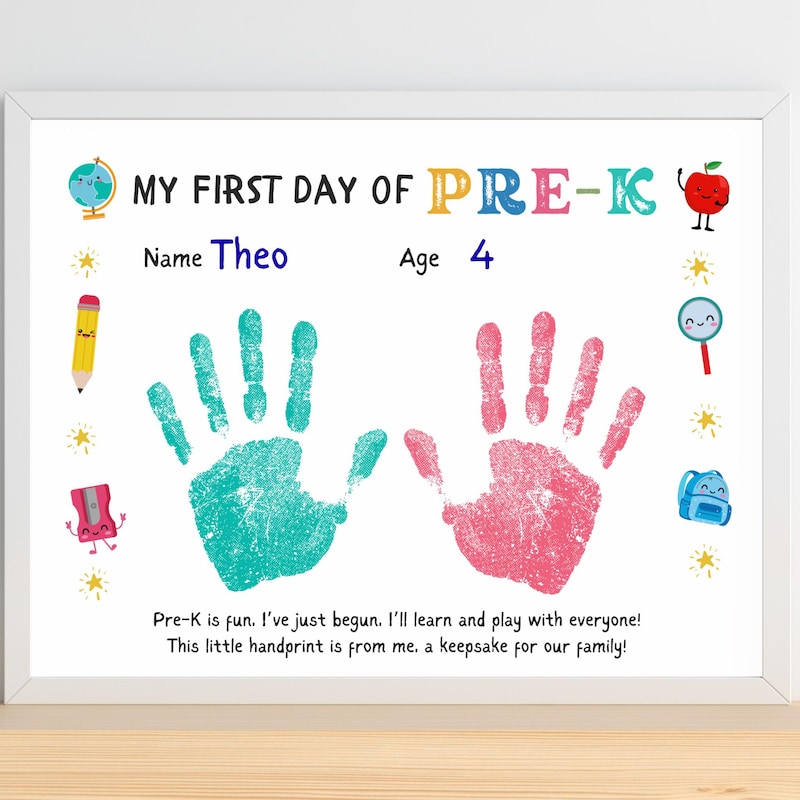 First Day of Pre K - Etsy