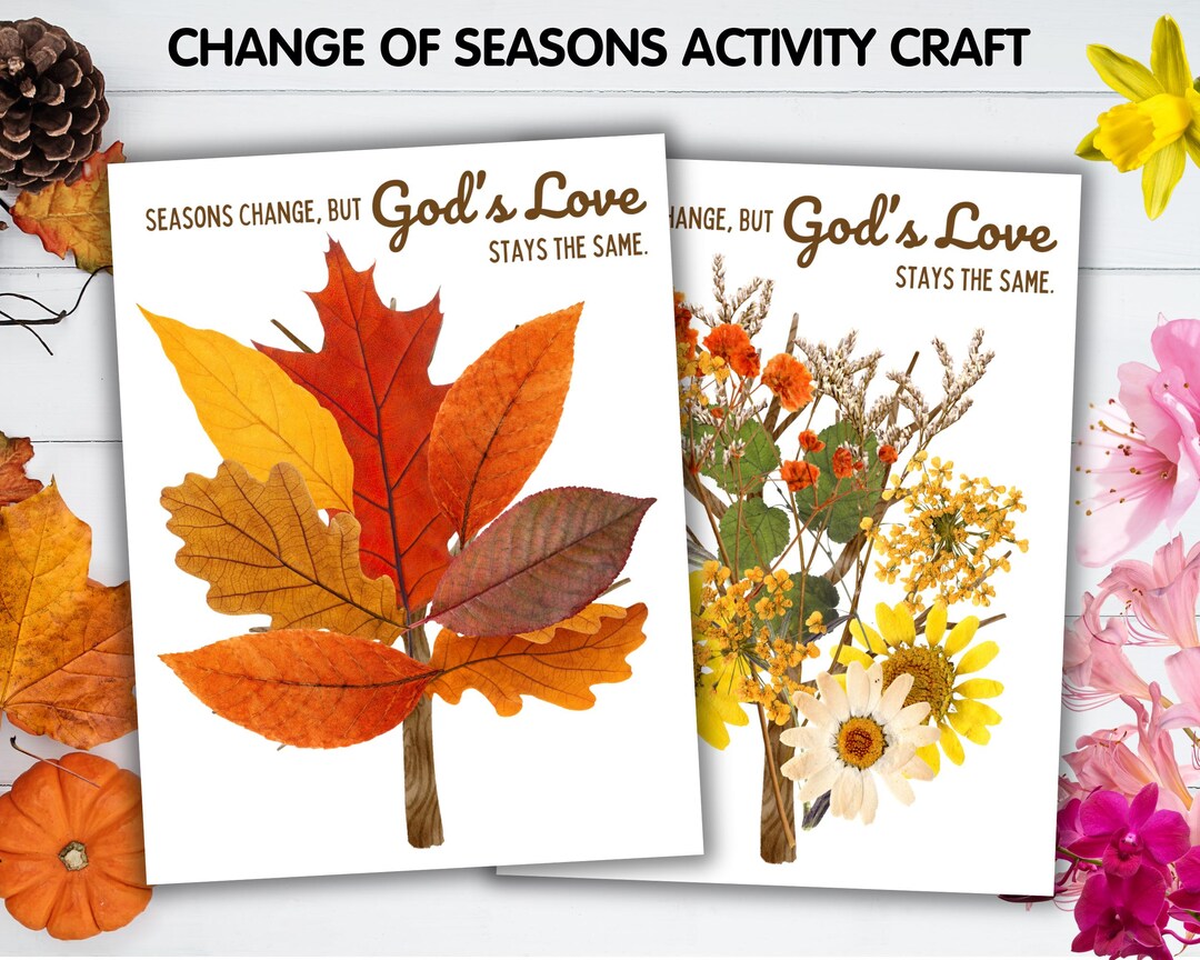 Seasons Change Bible Craft, Kids Sunday School Tree Leaves Activity ...