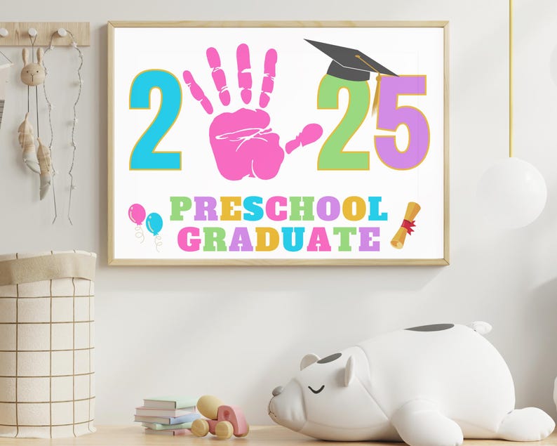 Preschool Graduation Handprint Craft, Graduate Preschool Handprint ...