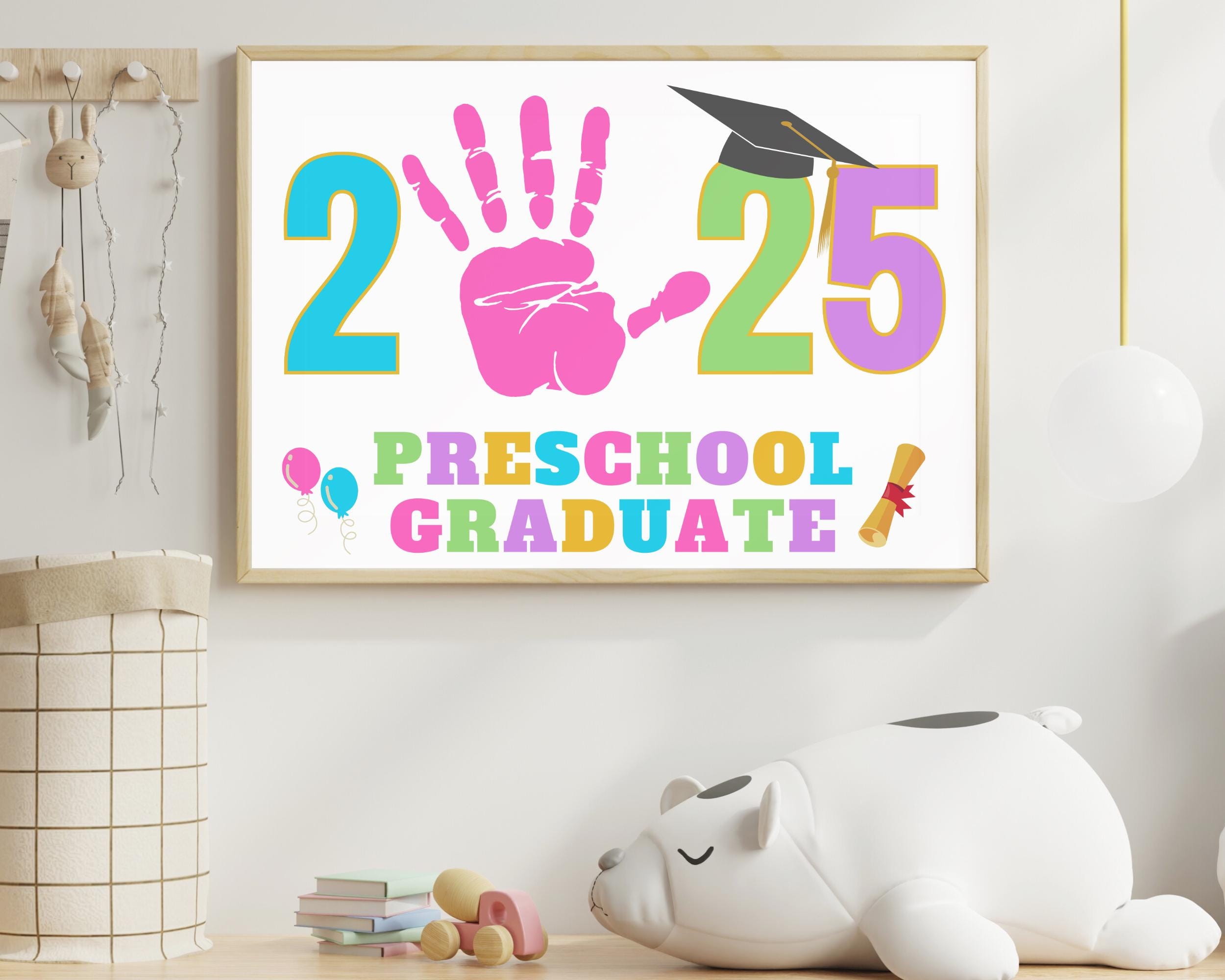 Preschool Graduation Handprint Craft, Graduate Preschool Handprint ...