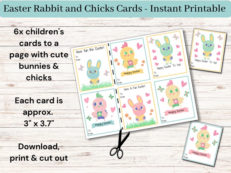 Happy Easter Classroom Cards Printables School Kids Easter - Etsy UK