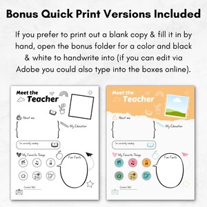 Meet the Teacher Editable Template, Back to School Flyer, Get to Know ...
