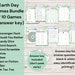 Earth Day Games Bundle Printable, Environmental Nature Theme Activities ...
