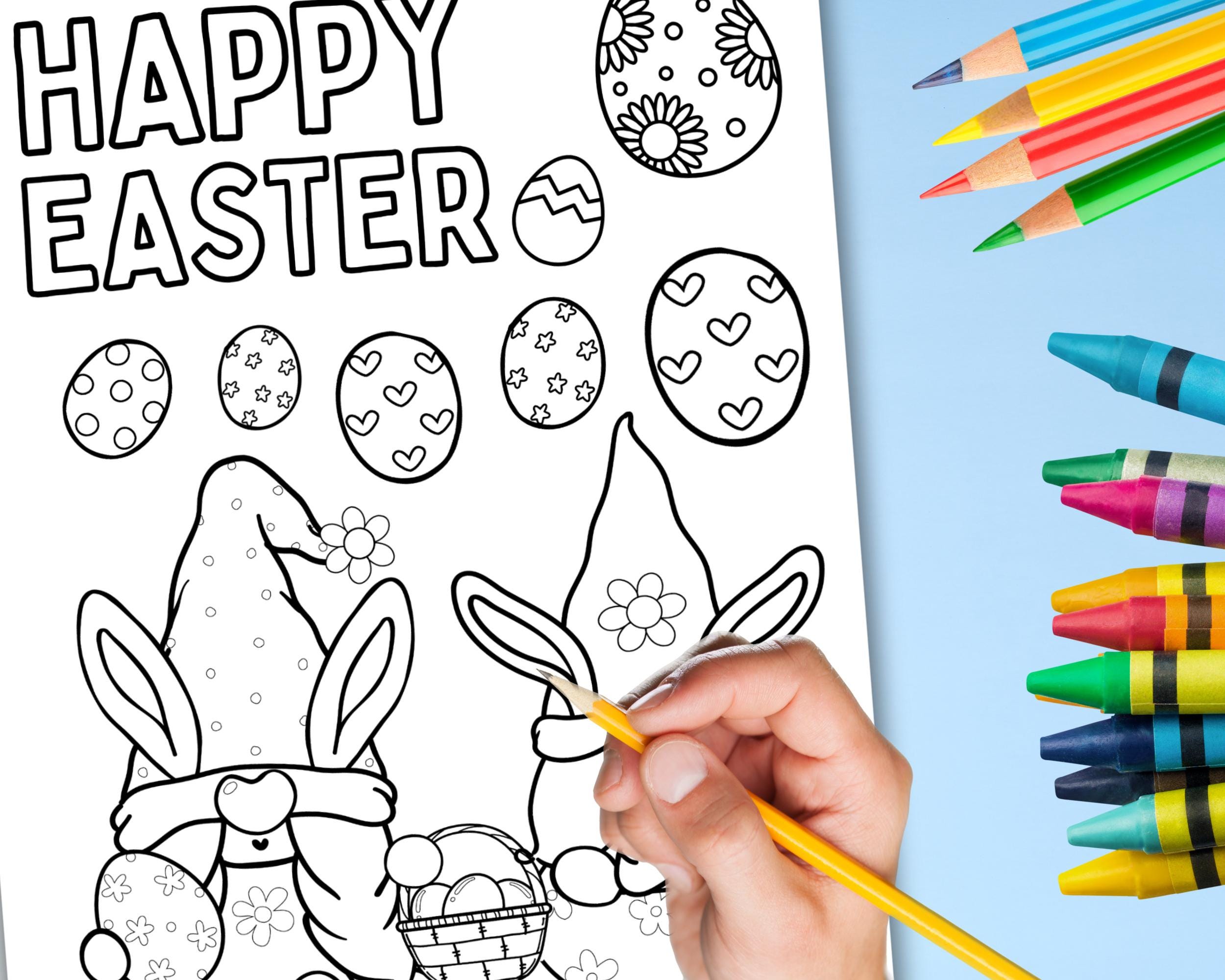 Easter Coloring Pages Printable for Kids, Christian Sunday School ...