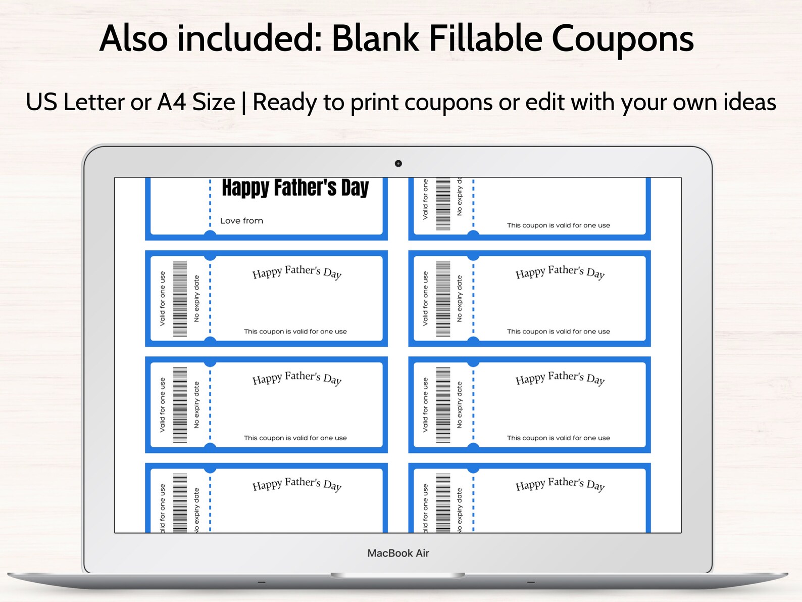 Father's Day Coupon Book, Coupons for Dad, Fathers Day Coupons ...