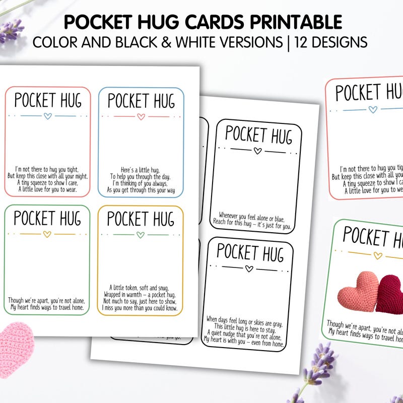 Pocket Hug Template - Etsy
