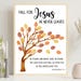 Fall for Jesus Fingerprint Craft, He Never Leaves Handprint Art ...