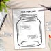 Prayer Prompts Jar Craft Printable, DIY Prayer Idea Notes, 30 Days of ...
