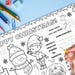 Happy Christmas Activity Placemat Printable, Kids Christmas Coloring ...