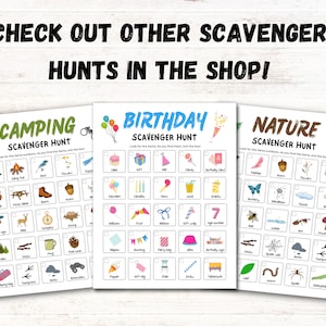 Spring Scavenger Hunt, Outdoor Season Treasure Hunt Printable, Nature ...