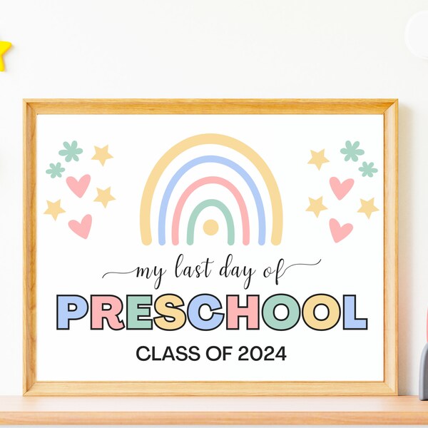 Preschool Sign - Etsy