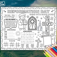Reformation Day Kids Bible Flip Book Martin Luther Craft Printable ...