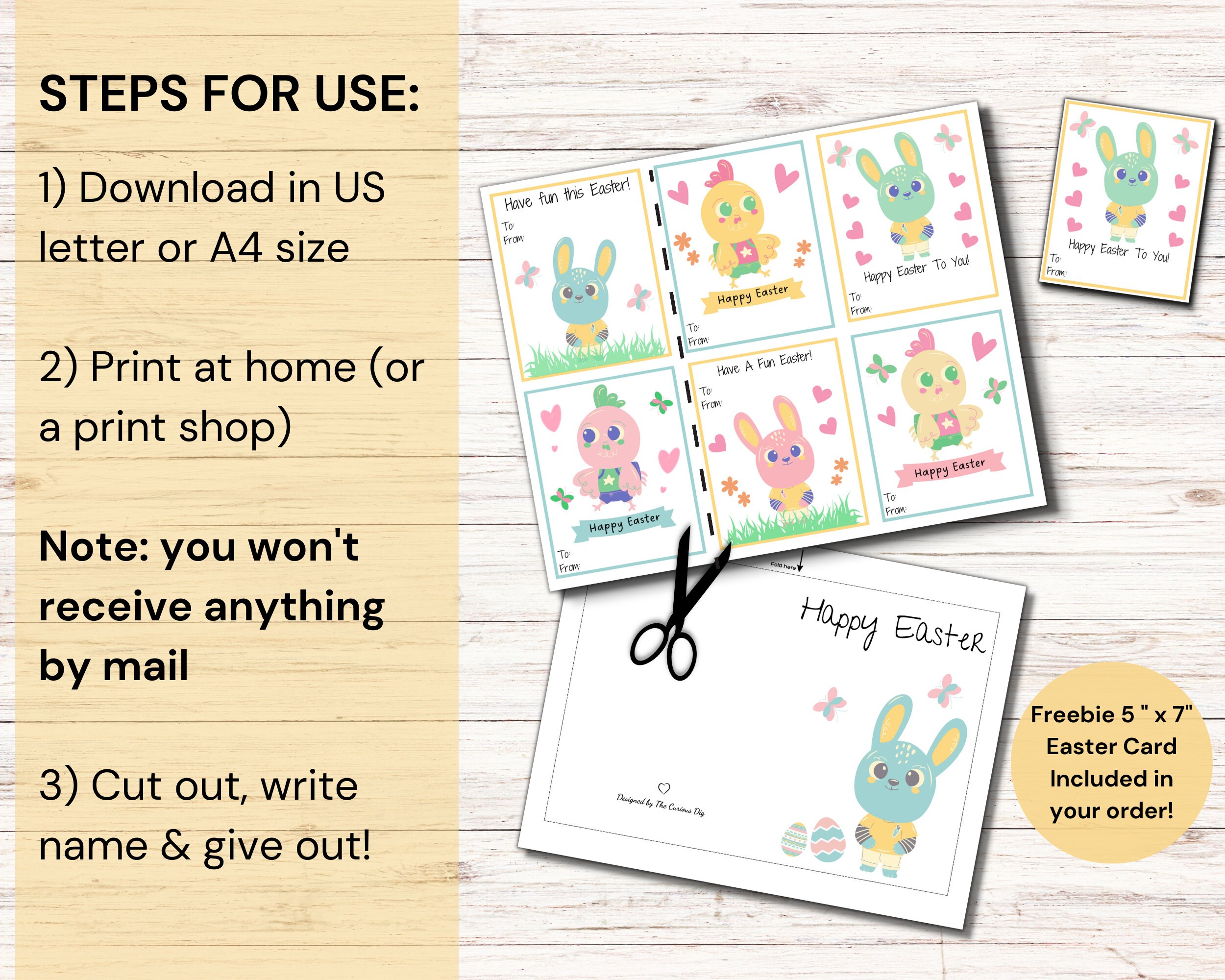 Happy Easter Classroom Cards Printables, School Kids Easter Card ...