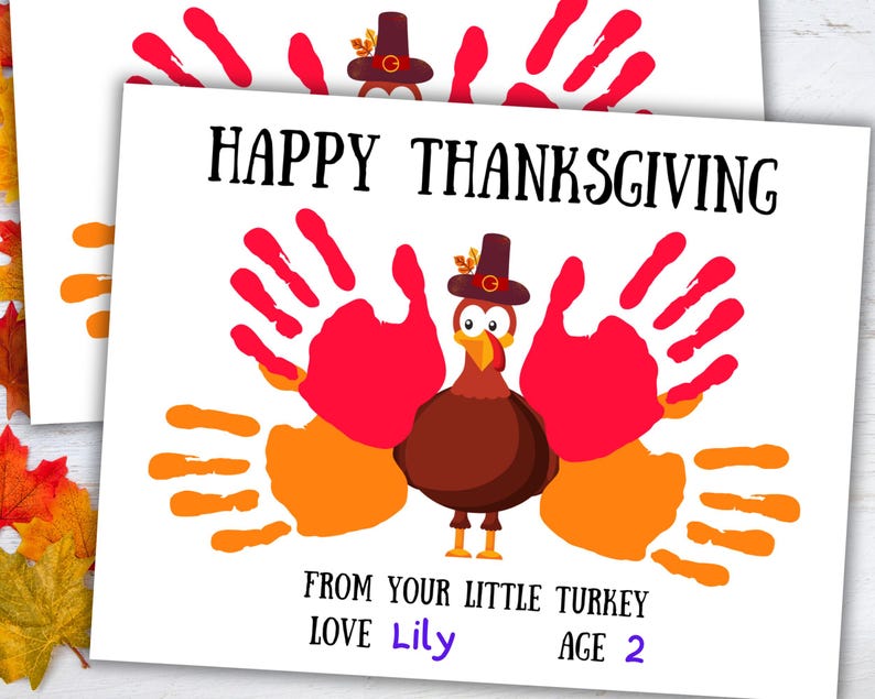 Thanksgiving Handprint Art Craft, Thanksgiving Handprint Craft, Turkey ...