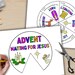 Christmas Advent Coloring Wheel, Nativity Bible Verse Craft, Printable ...