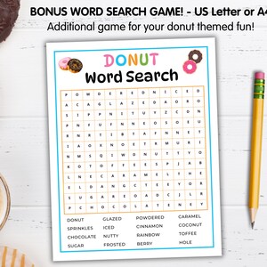 What's Your Donut Name Game Printable, Donut Party Game, Office Party ...