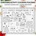 Happy Christmas Activity Placemat Printable, Kids Christmas Coloring ...