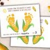 Baby Footprint Corn Keepsake Art: Farm Fresh Fall Craft (PDF Download ...