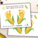 Fall Corn Footprint Craft, Harvest Handprint Art Poem Printable ...