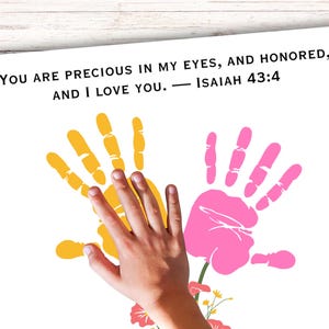 Mother's Day Bible Craft, Bible Verse Mothers Keepsake Gift, Printable ...