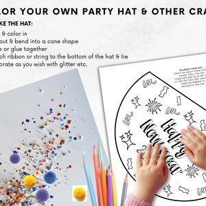 New Years Eve Craft, 2025 New Year Craft Bundle Pack, Kids NYE Paper ...