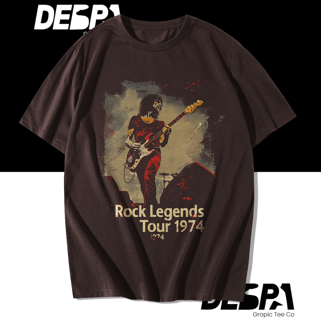 Vintage 70s Rock Concert T-shirt: Retro Music Graphic Tee - Etsy