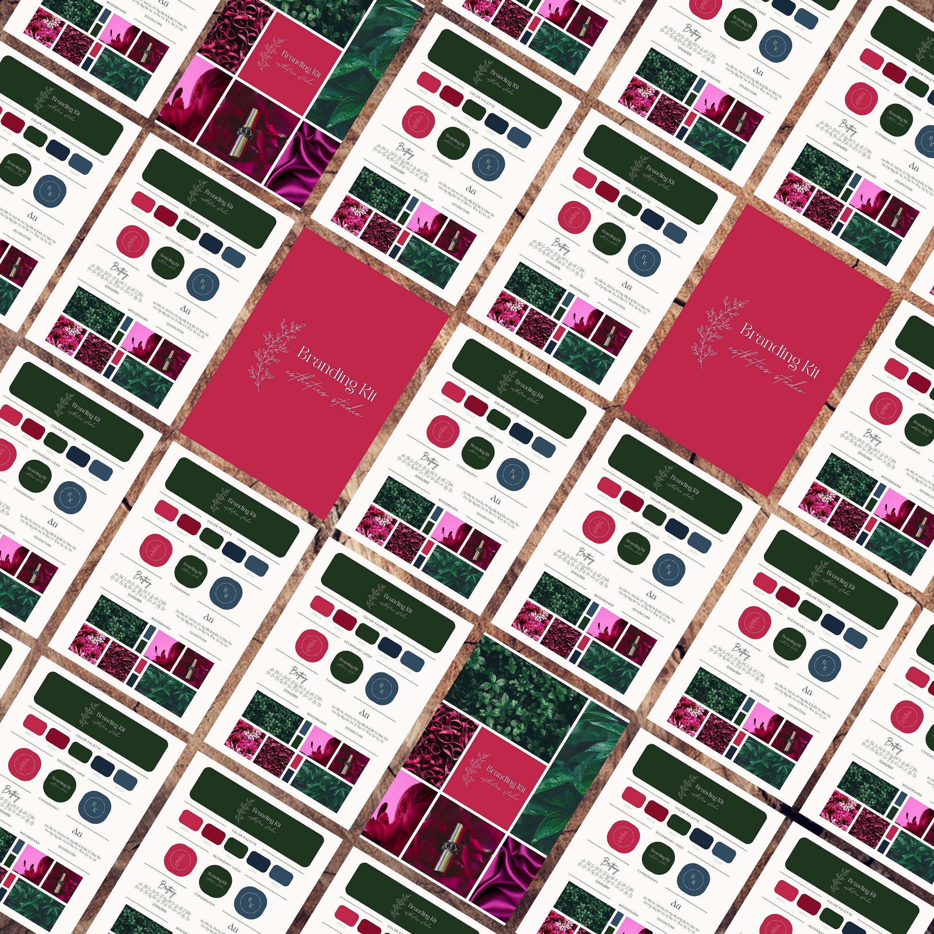 Viva Magenta Branding Kit Template, Brand Board Template, Brand Pack ...