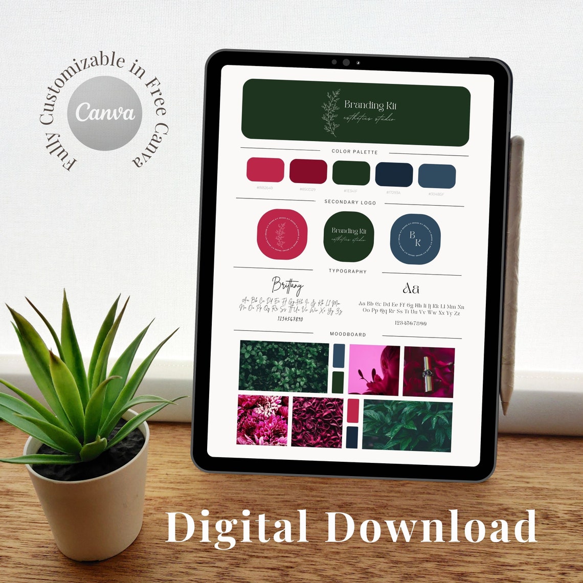 Viva Magenta Branding Kit Template, Brand Board Template, Brand Pack ...