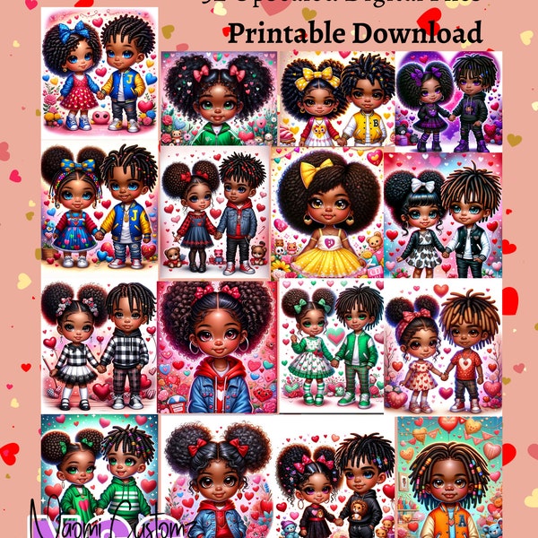 African American Valentine Cards - Etsy
