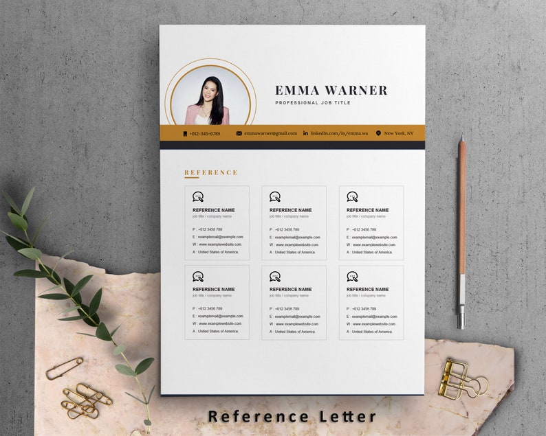 Professional Modern Resume Template Curriculum Vita CV - Etsy