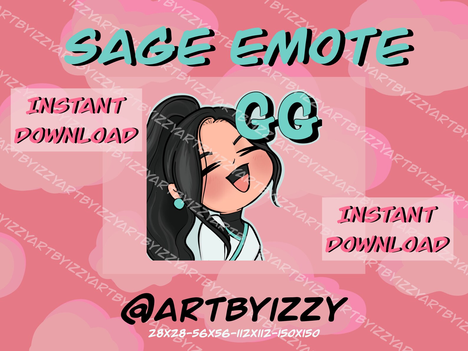 Sage Twitch Emote Valorant Discord GG Streamer Streaming Stream PNG ...