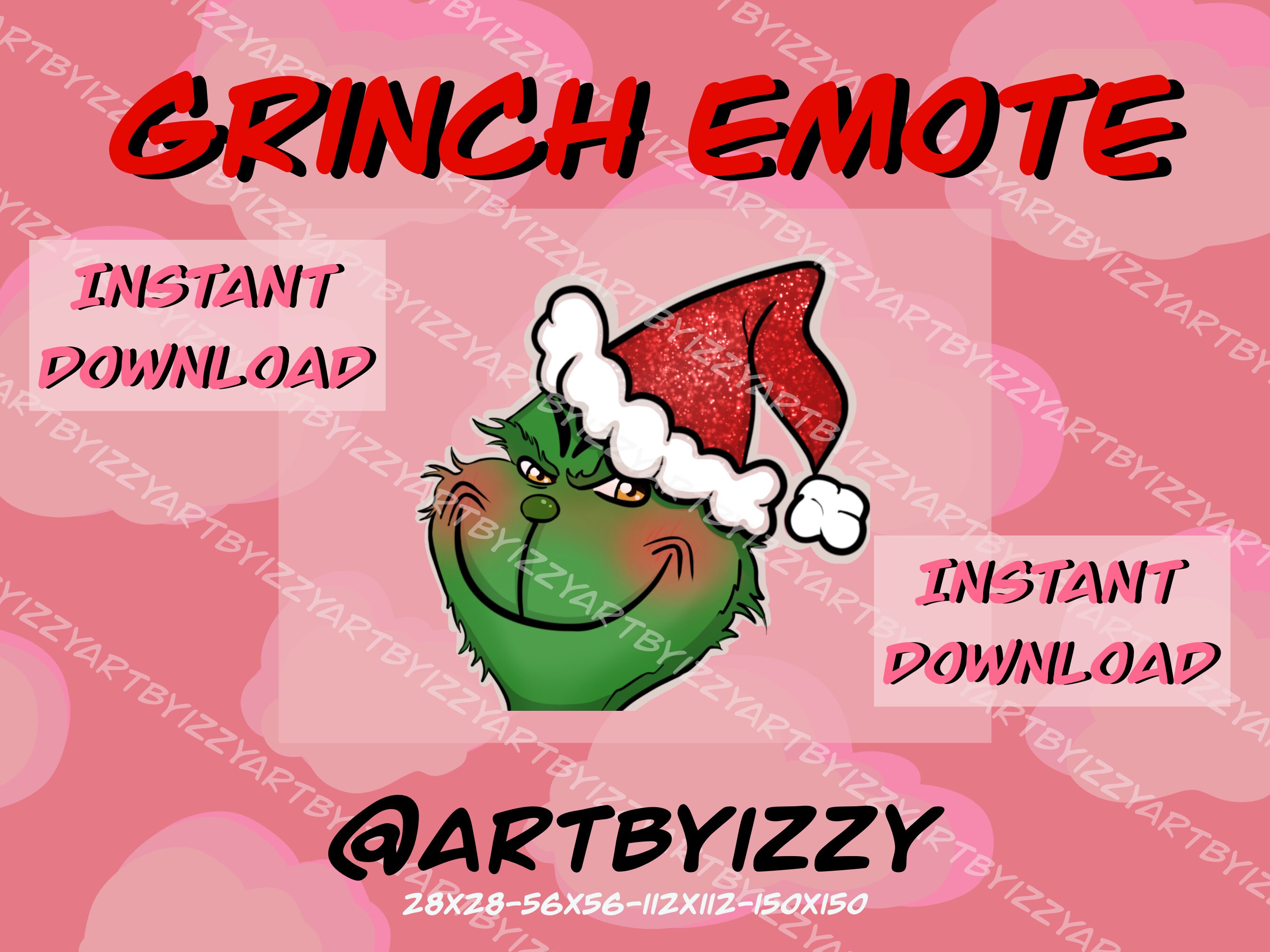 The Grinch Twitch Emote Discord Christmas Streamer Streaming Stream PNG ...