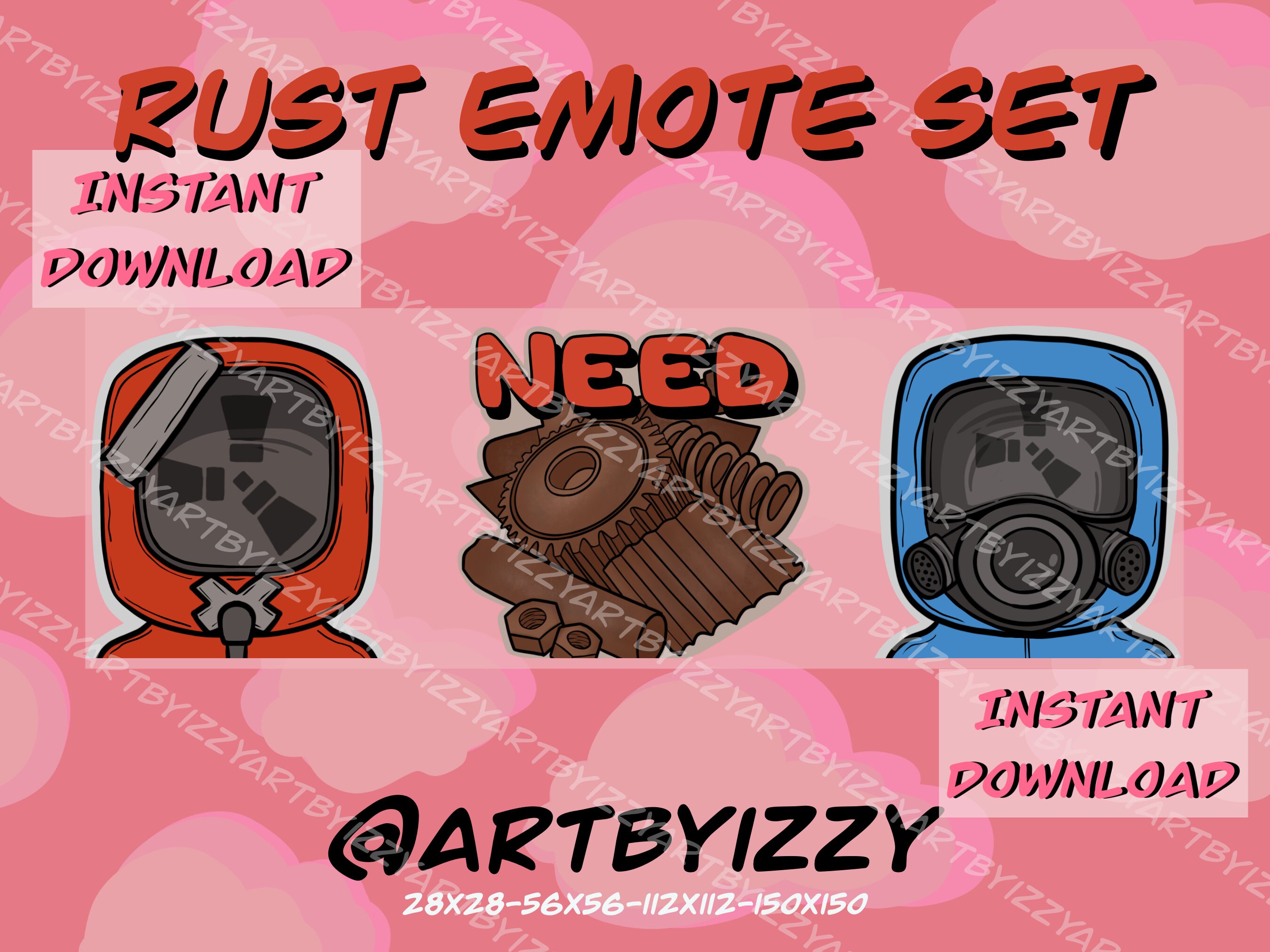 Rust Twitch Emote Hazmat Discord Scientist Streamer Streaming Stream ...