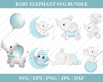 Baby Elephant Svg Png Baby Boy, Baby Girl, Elephant Baby Shower Shirt ...